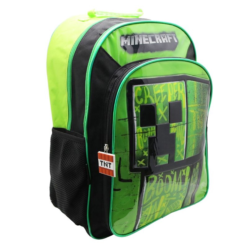Mochila Minecraft 18" Dos Divisiones Frente Plastificado Ofertas ...